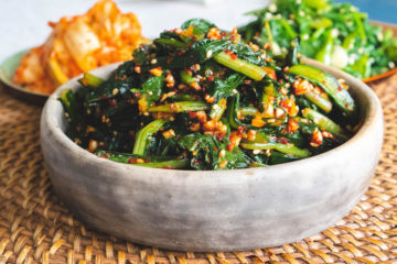 Korean Dandelion Greens Side Dish - Carving A Journey