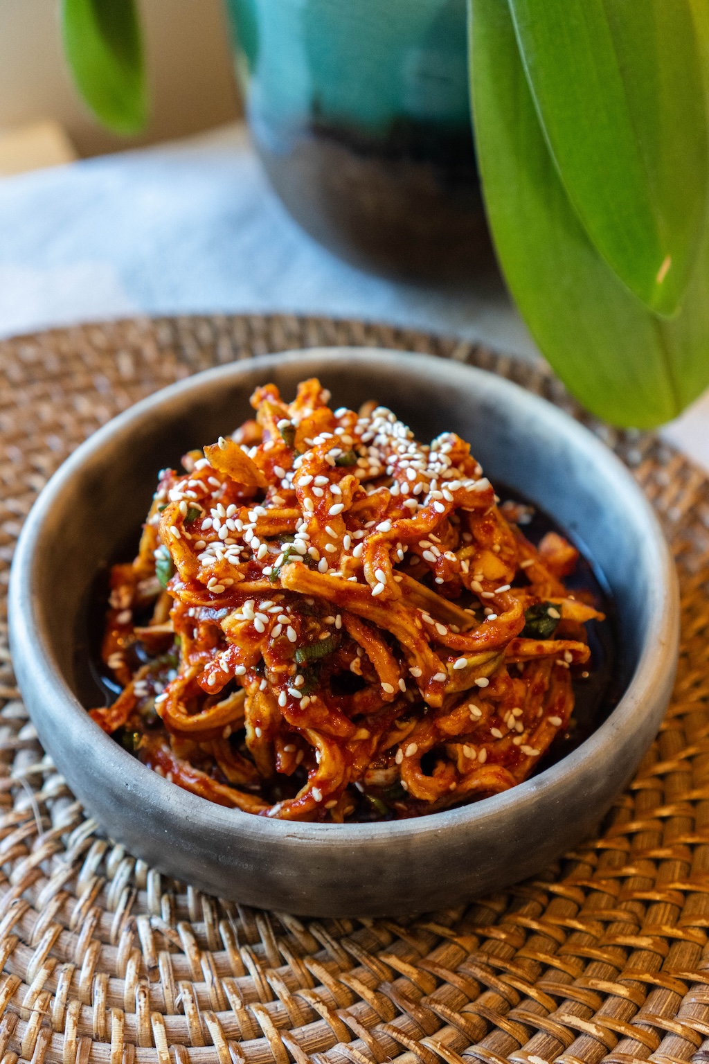 Spicy Dried Radish Salad Recipe (Mumallaengi Muchim) - Carving A Journey